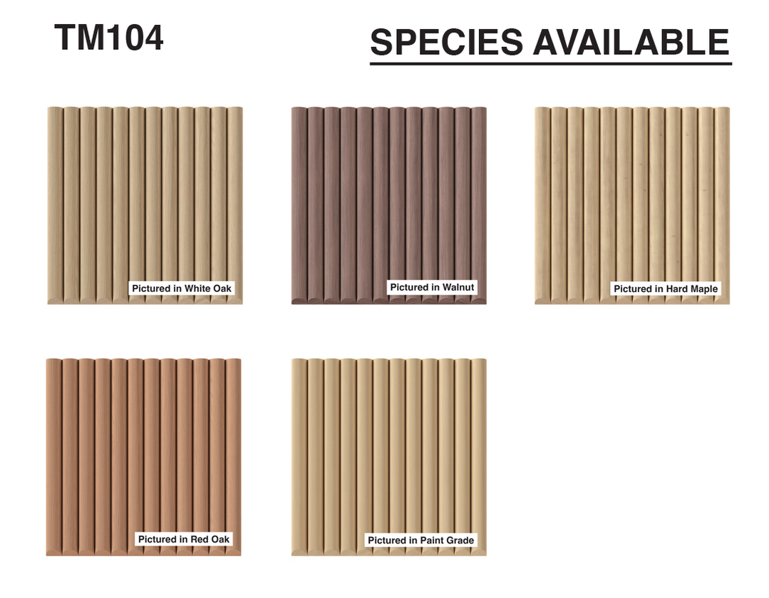 1" Single Bead Tambour Wood Wall Panel | TambourTouch — Tambour Touch